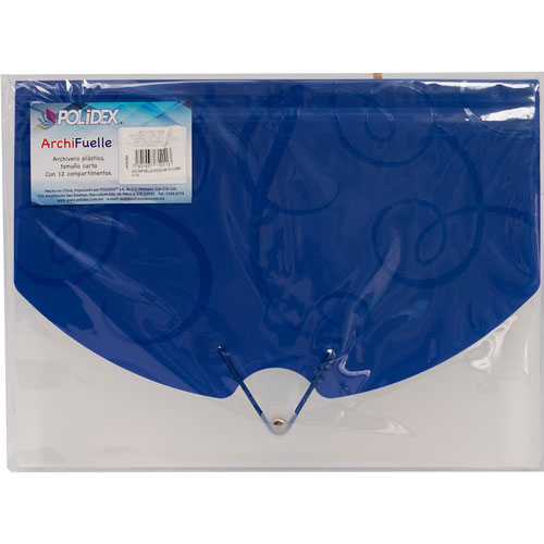Archifuelle Polidex Tamaño Carta 13 Espacios Azul | Lumen