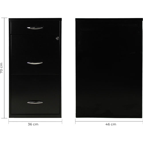 ARCHIVERO HIRSH 17056 METALICO CARTA 2+1 NEGRO | Hirsh | lumen.com.mx