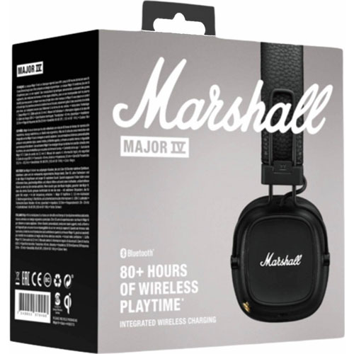 AUDÍFONOS MARSHALL MAJOR IV BLUETOOTH ON EAR NEGRO | Papelería Lumen