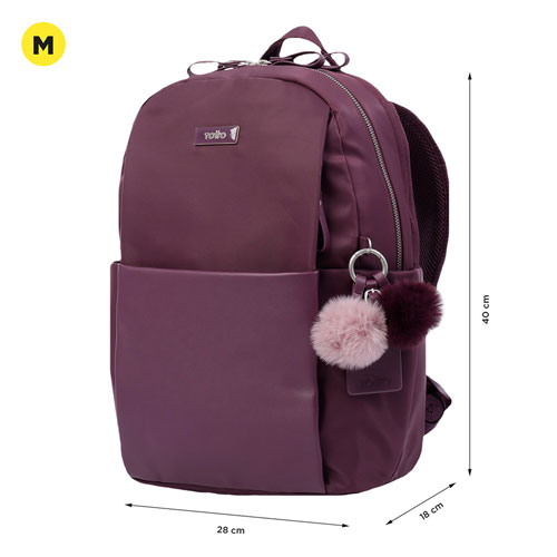 BACKPACK TOTTO ADELAIDE 1 14PULG MORADO | Papelería Lumen
