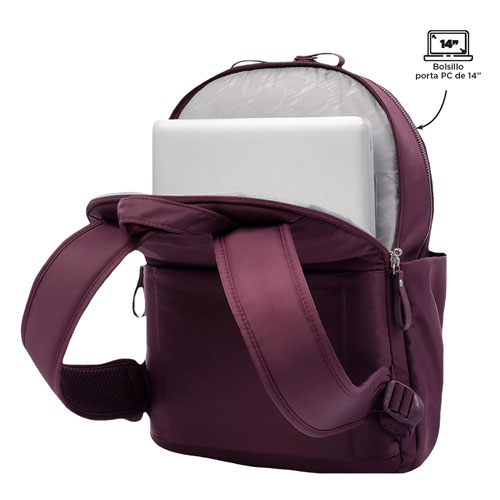 BACKPACK TOTTO ADELAIDE 1 14PULG MORADO | Papelería Lumen