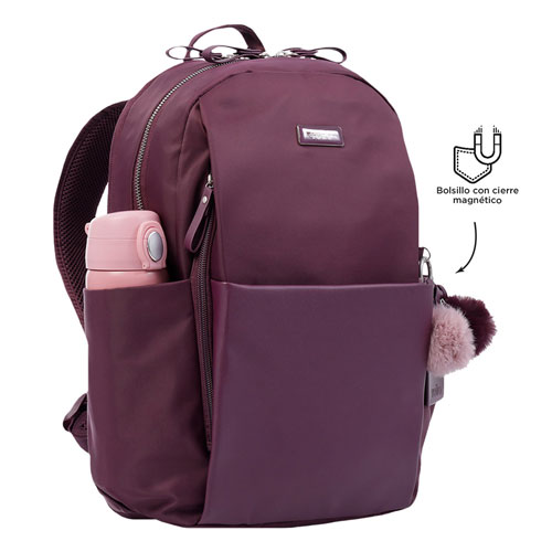 BACKPACK TOTTO ADELAIDE 1 14PULG MORADO | Papelería Lumen