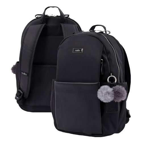 BACKPACK TOTTO ADELAIDE 1 14PULG NEGRO | Papelería Lumen