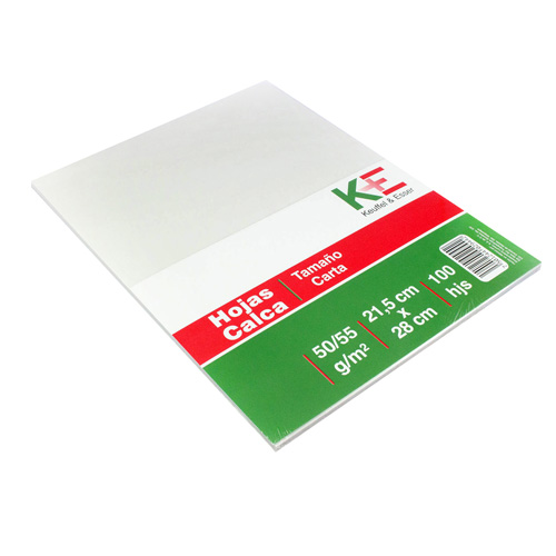 Block De Hojas Calca Ke 50/55 Tamaño Carta Con 100 Hojas | Lumen