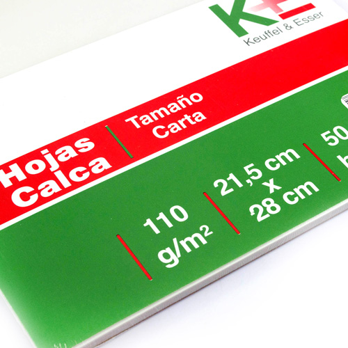 Block De Hojas Calca Ke 110 Tamaño Carta Con 50 Hojas | Lumen