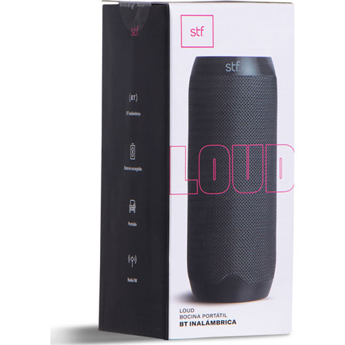 BOCINAS STF LOUD BT PORT 3W USB/MSD/FM NEGRO | Papelería Lumen