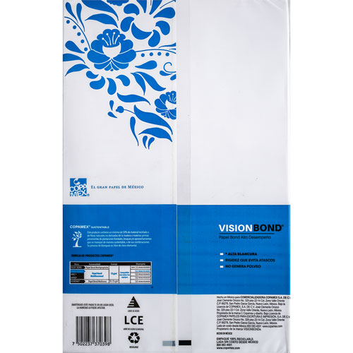 BOND VISION TAMAÑO OFICIO 75G | Copamex | Papel | Multiusos | lumen.com.mx