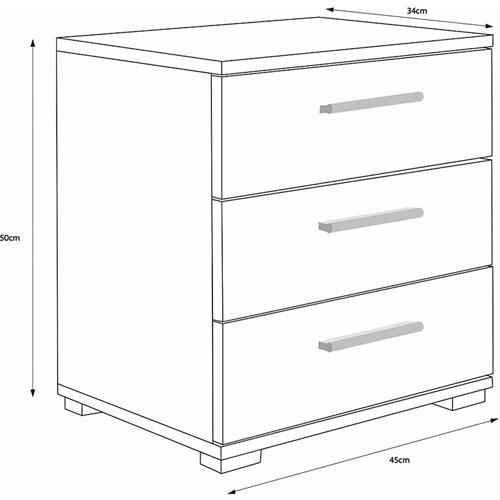 CAJONERA ALTEREGO ELORA 1555 NEGRO | Alterego | lumen.com.mx
