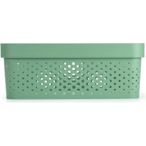 Canastilla Curver Dot Verde Recy 11L | Papelería Lumen