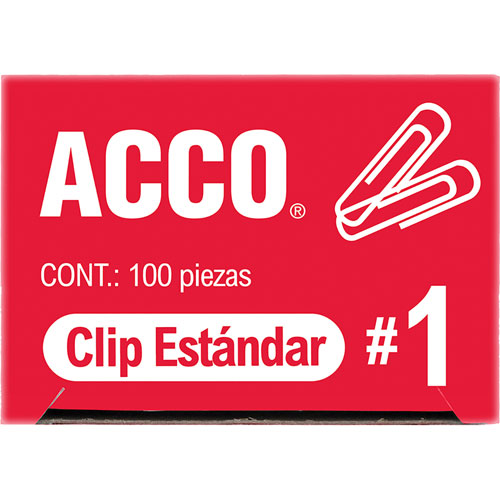 CLIPS STANDARD | Acco | Oficina | Clips, broches, chinchetas y ligas ...