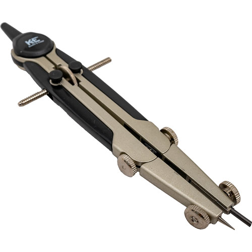 Compas para dibujo K+E arco metálico con adaptador | Lumen