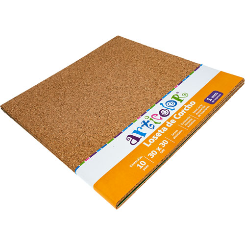 Corcho Para Manualidades 1mm 30X30cm | Papelería Lumen