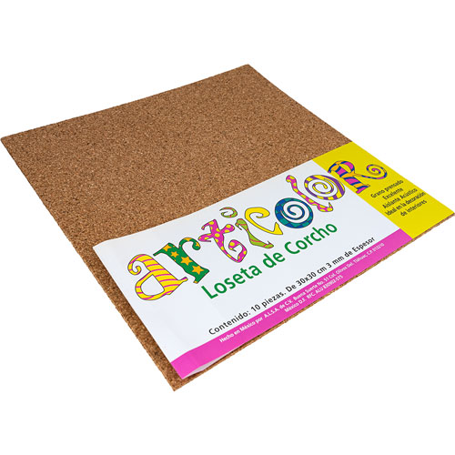 Corcho Para Manualidades 3mm 30X30cm | Papelería Lumen
