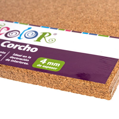 Corcho Para Manualidades 4mm 30X30cm | Papelería Lumen