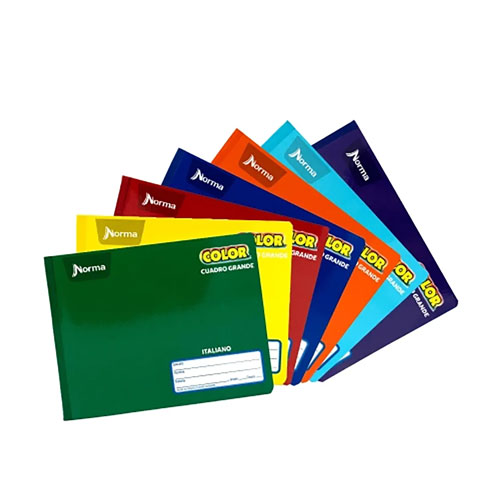 Cuaderno cosido forma italiana Norma Color 360 cuadro grande 100 hojas