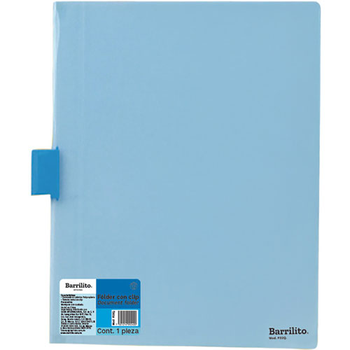 Folder Broche Barrilito Tamaño Carta Varios Colores con Clip | Lumen