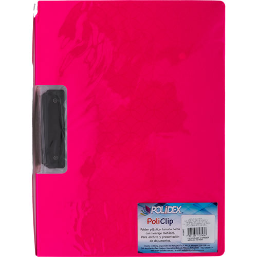 Folder Broche Tamaño Carta Clip Metálico Rosa Polidex Pfi28N | Lumen