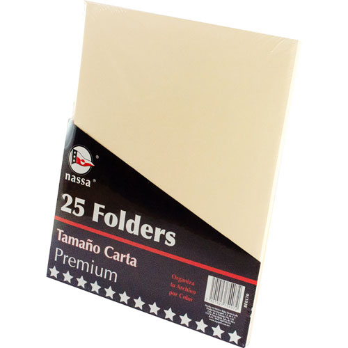 Folder Sencillo Manila Tamaño Carta C/25 Crema | Papelería Lumen