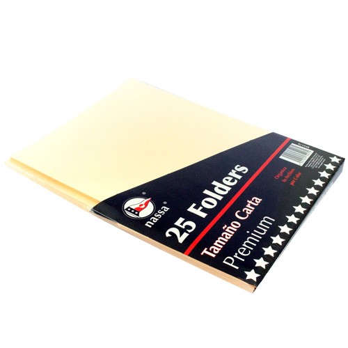 Folder Sencillo Manila Tamaño Carta C/25 Crema | Papelería Lumen