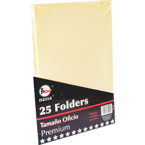 Folder Sencillo Manila Tamaño Oficio C/25 Crema | Papelería Lumen