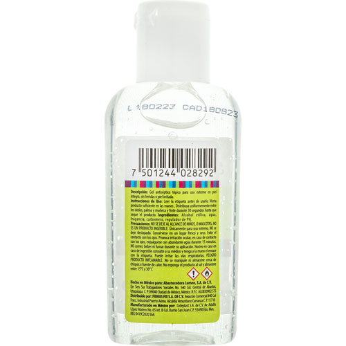 Gel antibacterial 70% alcohol Articolor 60ml | Papelería Lumen