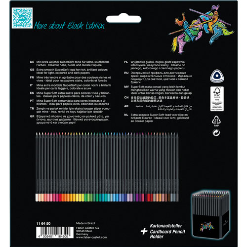 Lapiz Color Fc 116450 Supersoft/Black Edition con 50 piezas