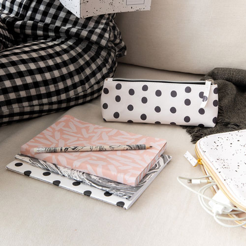 Libreta Miquelrius A5 estampado gris B&W liso