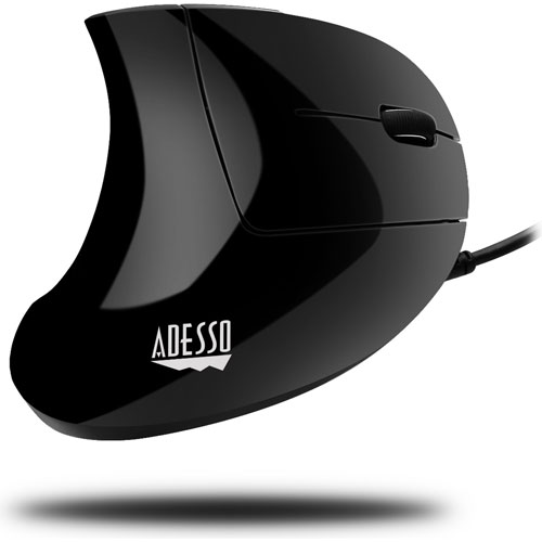 MOUSE ADESSO WIR VERTICAL ERGO OPT USB NEGRO | Papelería Lumen