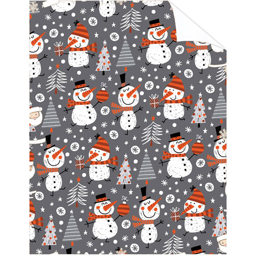 Papel Navideño Gostech 50x70cm Mono Nieve