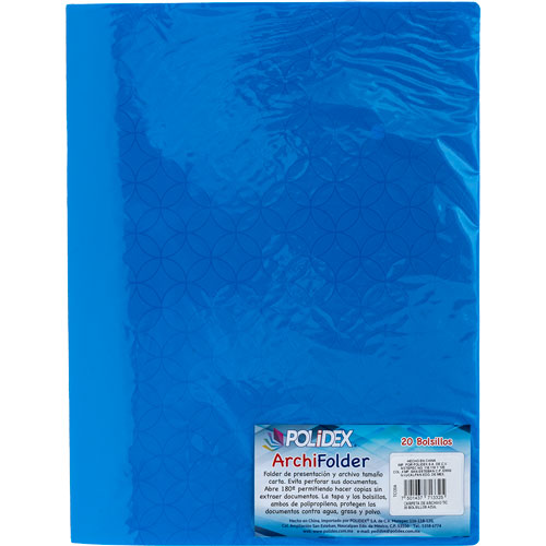 Portadocumentos Tamaño Carta Azul Polidex Tci20N | Lumen