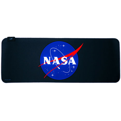 TAPETE PARA MOUSE NASA NSGMSX5 PAD GAM RGB NEGRO | Papelería Lumen