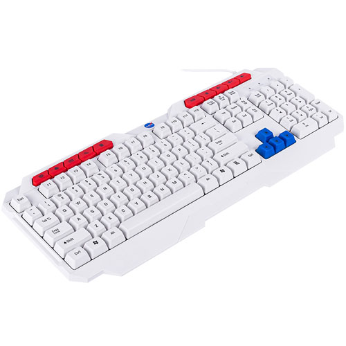 TECLADO NASA NSGCO2 GAMING C/MOUSE BLANCO | Papelería Lumen
