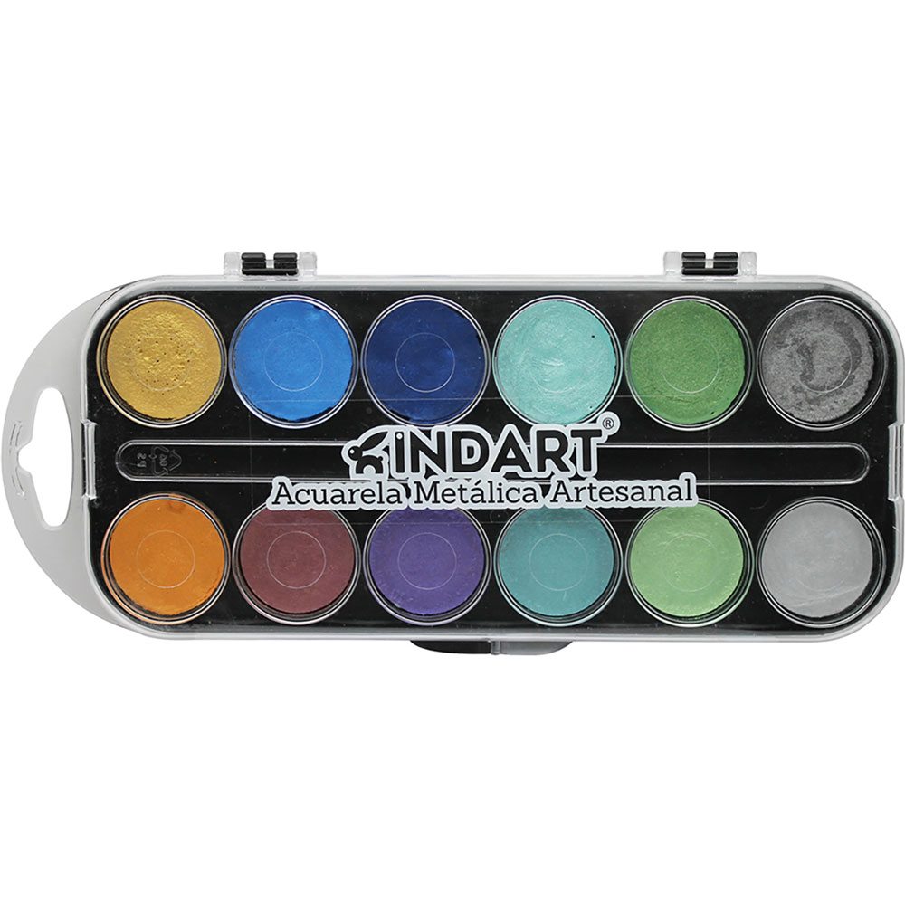 Acuarela Indart Artesanal Tonos Frios | Lumen