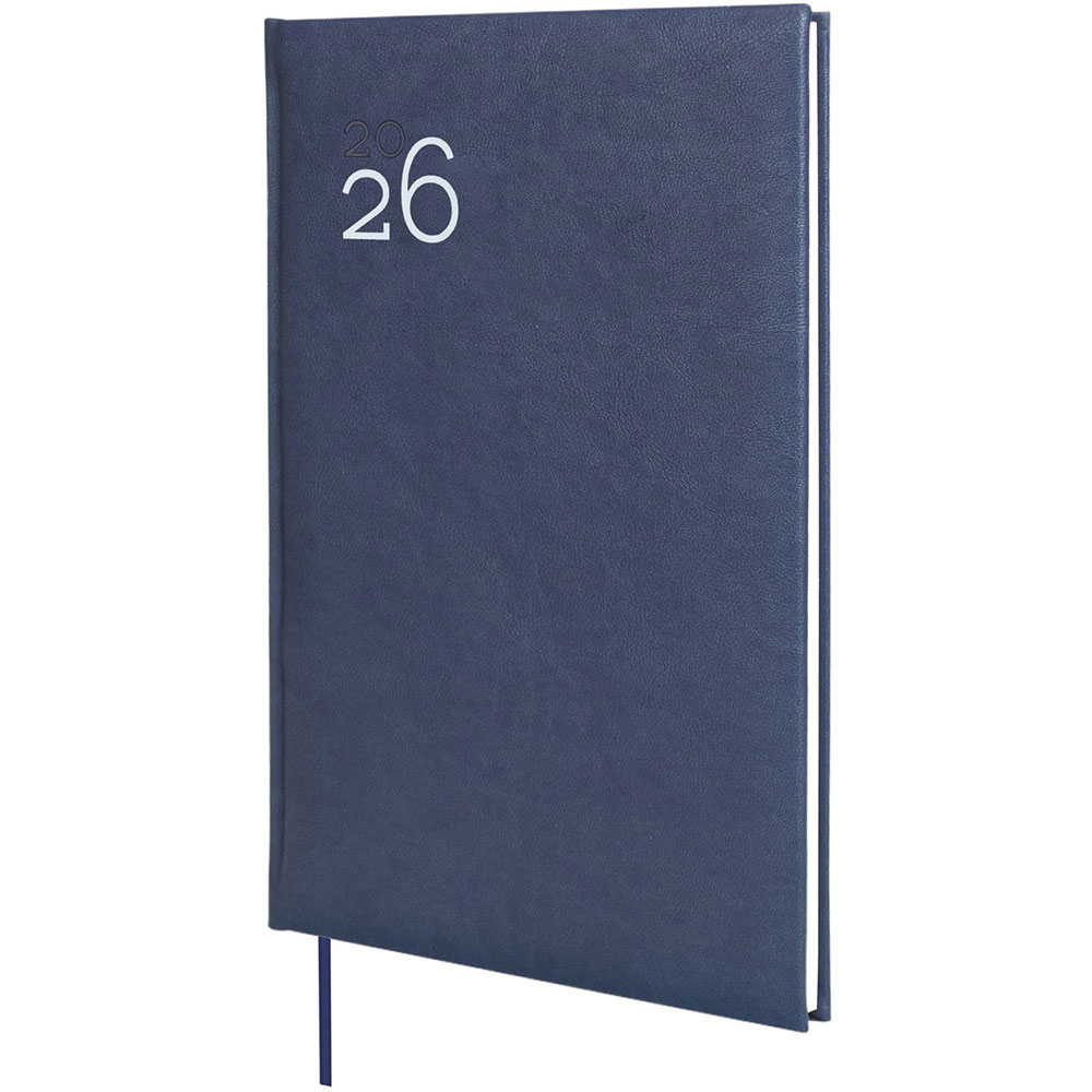 Agenda Ejecutiva Finocam Milano Azul 17X24Cm Semana A La Vista Vertical 26