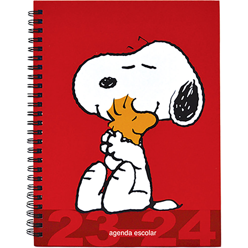 Agenda escolar Danpex Snoopy 23/24 roja | Lumen