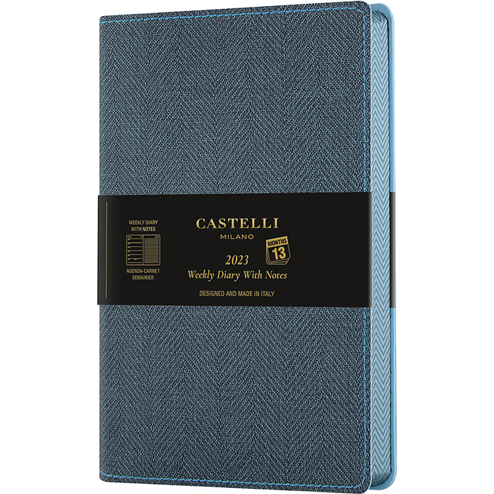 Agenda juvenil Castelli Stale Azul13X21cm | Papelería Lumen