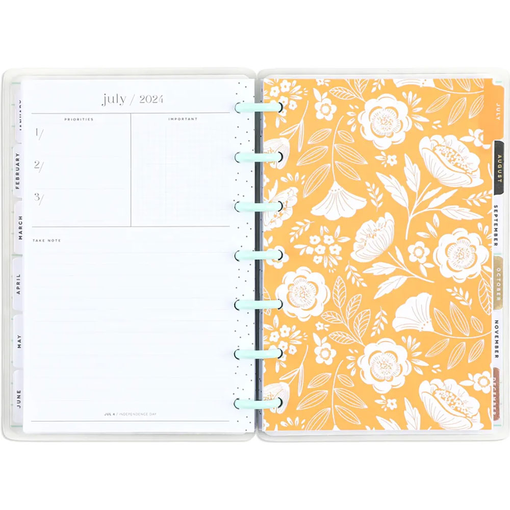 Agenda juvenil The Happy Planner Tiny Florals Mini 12 Meses