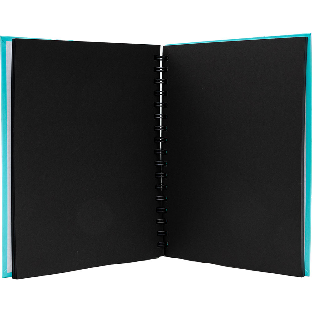 Álbum fotos Senfort 1803001 Scrapbook A5 negro azul | Papelería Lumen
