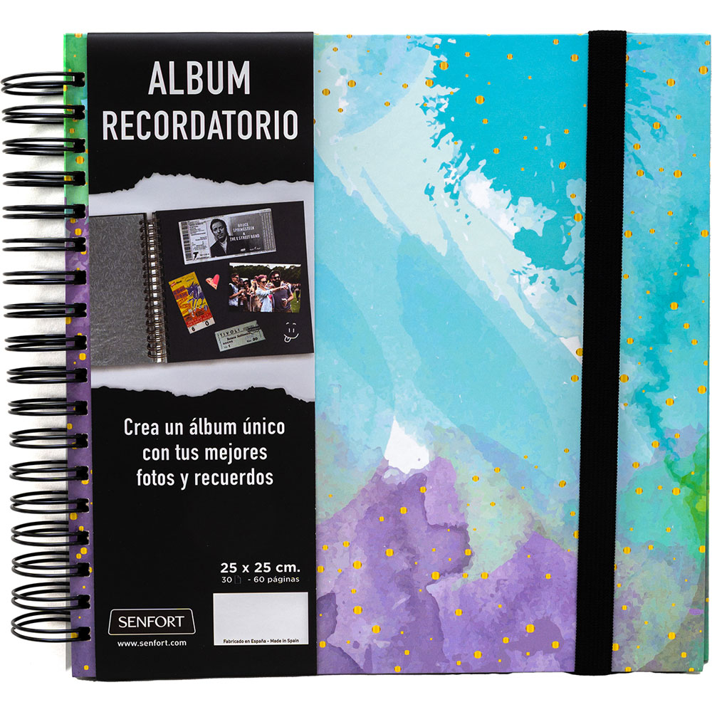 Álbum fotos Senfort 2002438 Esp 25x25 30 hojas acuarela