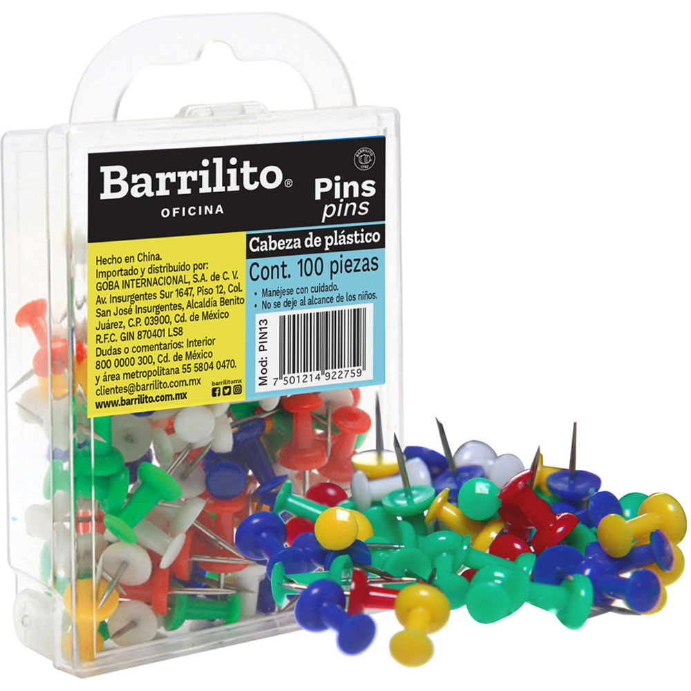 Pins para corcho Barrilito Pin13 100 piezas | Lumen