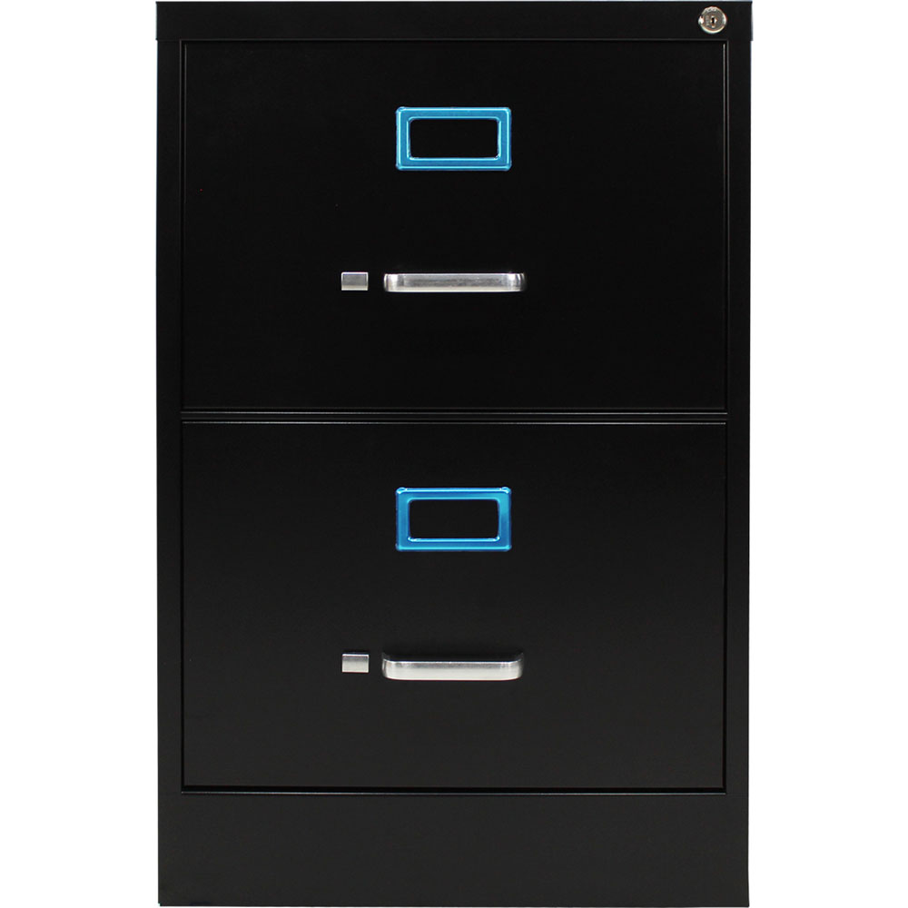 Archivero Hirsh 14113 Metalico Oficio 2 Gavetas Negro | Lumen