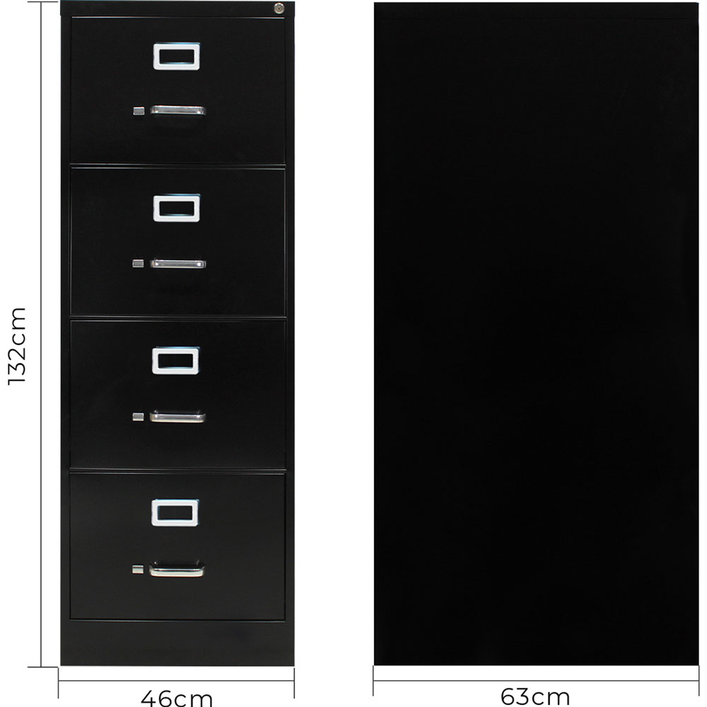 ARCHIVERO HIRSH 14119 METALICO OFICIO 4 GAV NEGRO | Hirsh | lumen.com.mx