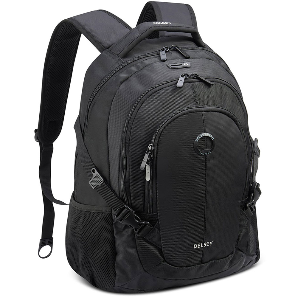 Backpack Delsey Navigator Para Laptop 15.6 Pulg Negro | Papelería Lumen