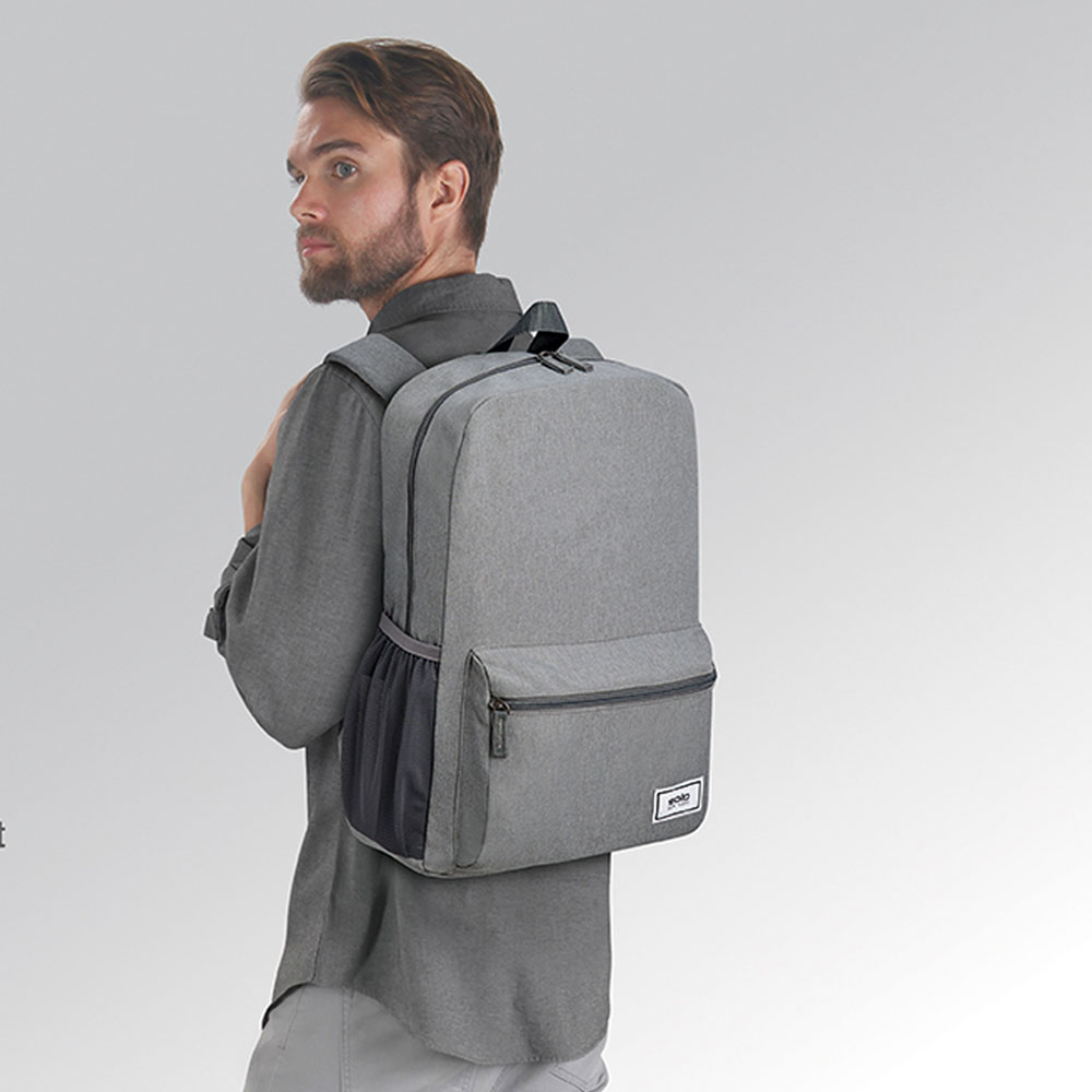 Backpack Solo Ubn781-10 15 pulgadas gris jasp | Papelería Lumen