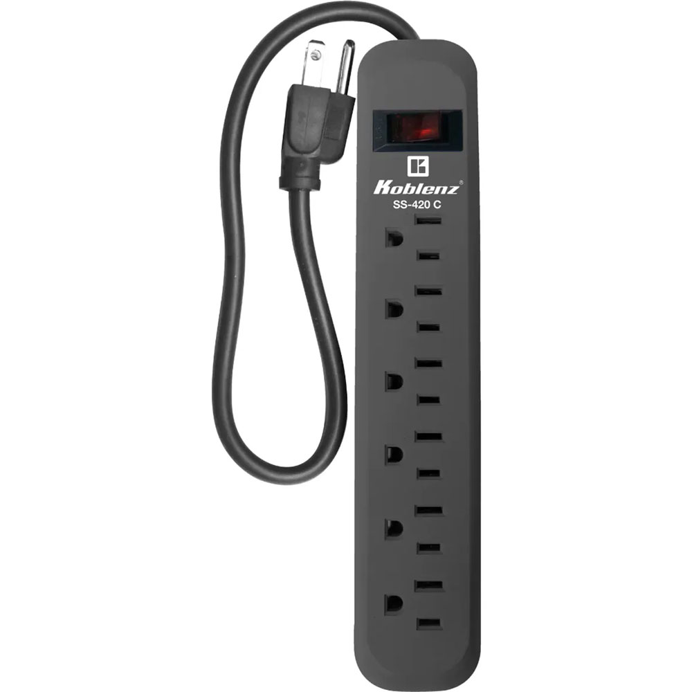 Barra Multicontacto Koblenz Supresor 420J 6 Contactos | Papelería Lumen