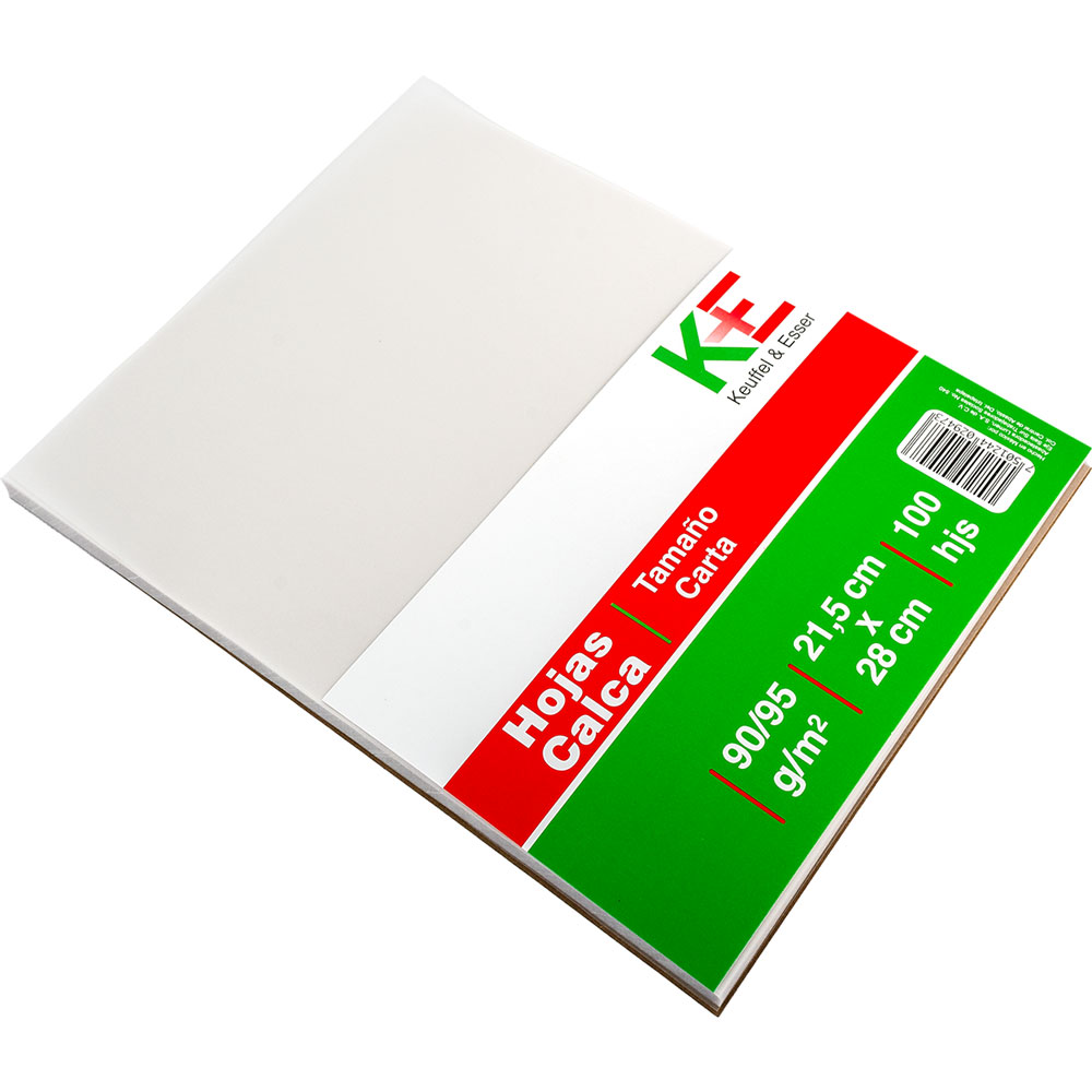 Block De Hojas Calca Ke 90/95 Tamaño Carta Con 100 Hojas | Lumen
