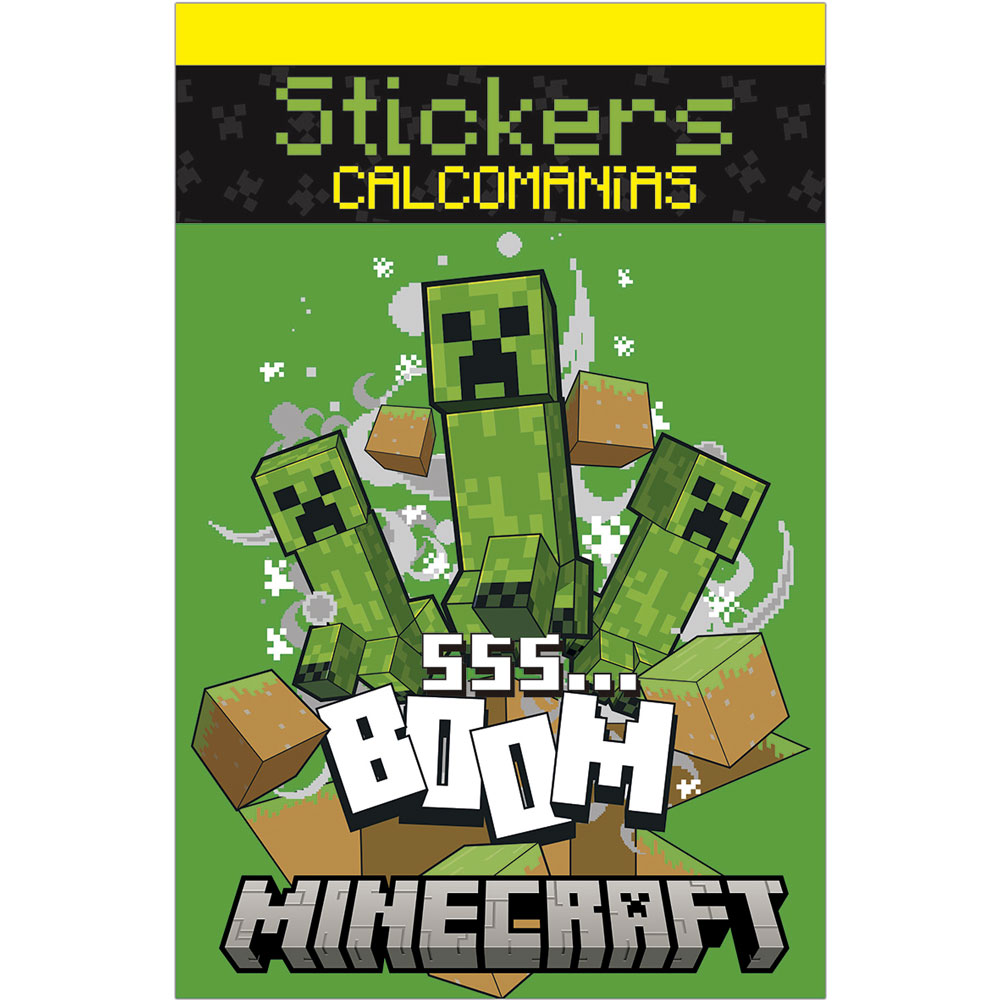 Block De Stickers Minecraft 6 Planillas Granmark | Papelería Lumen