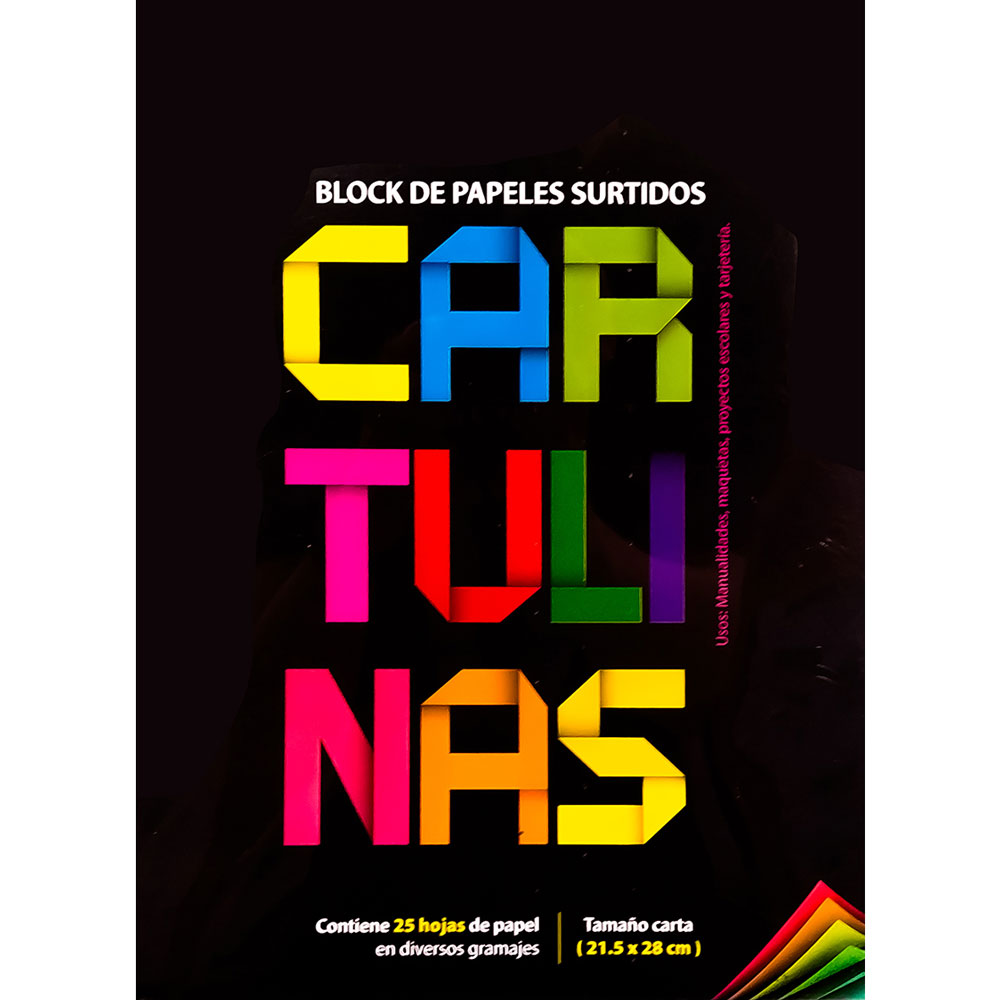 Block escolar cartulina tamaño carta con 25 hojas | Lumen