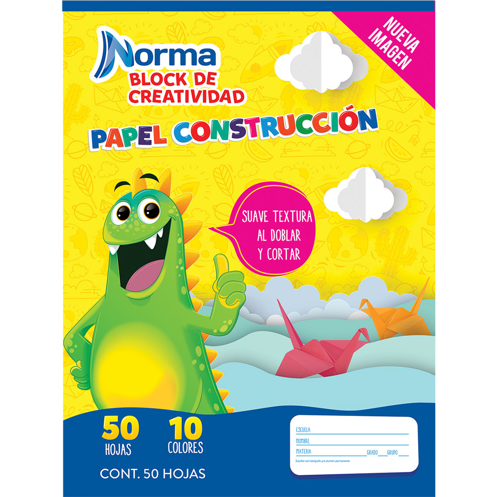 Block Escolar Norma de 23x30cm 50 Hojas | Papelería Lumen