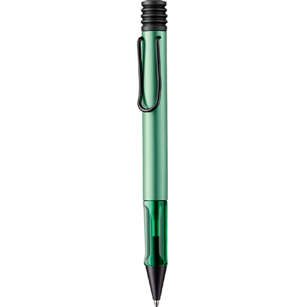 Boligrafo Lamy 222S Al Star Aluminio Verde Sage Mediano Negro